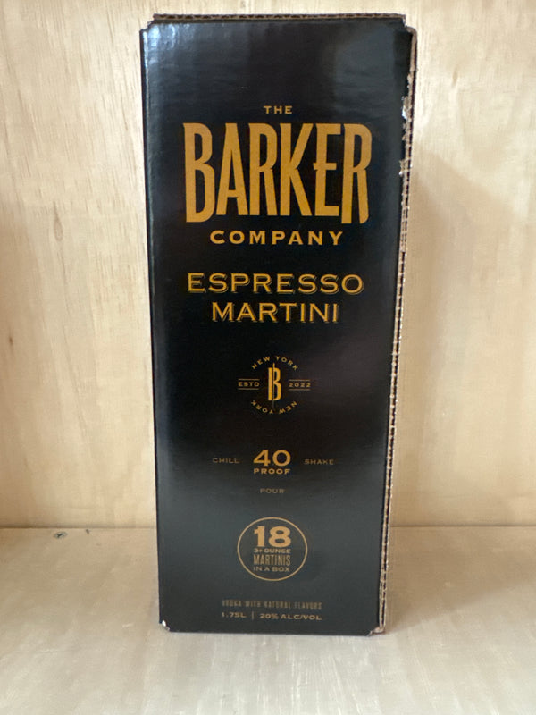 Barker Espresso Martini 1.75L Box - Sip & Say